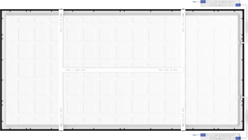Mexen Brill-S, stropní LED panel 120×60 cm, 60 W, neutrální bílá 4000K, L207-120-060-6040-70