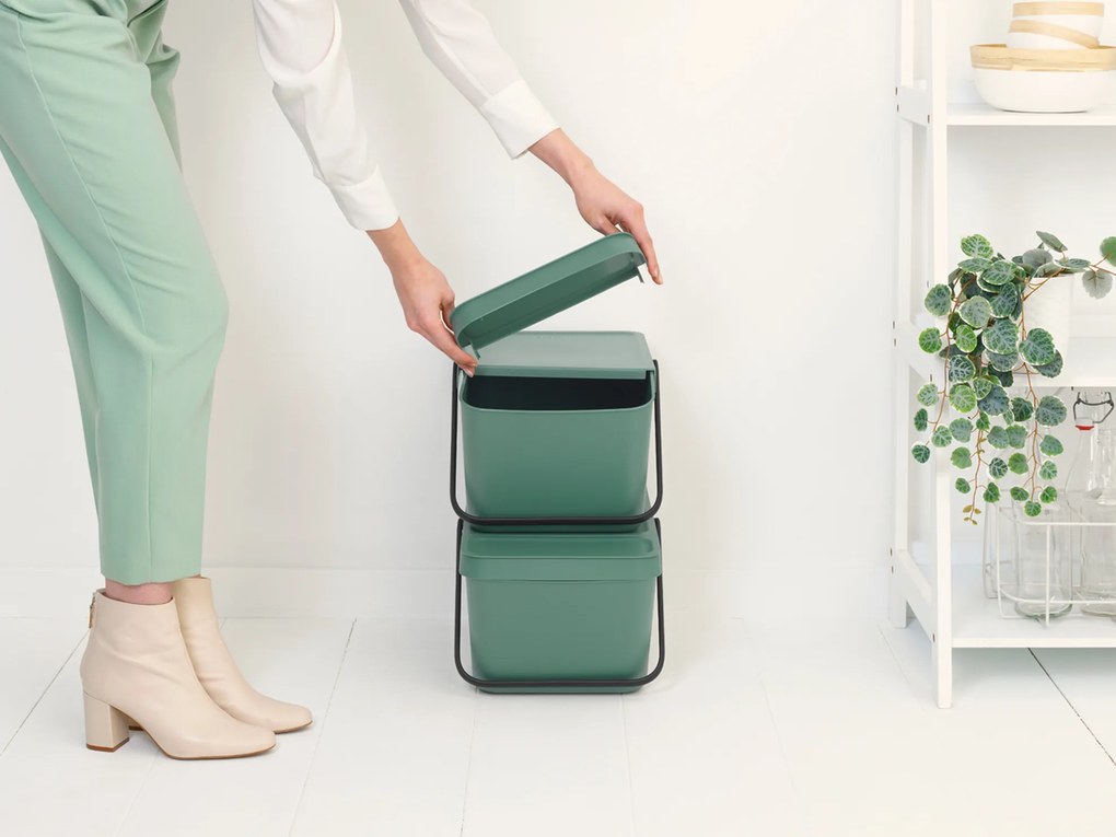 Brabantia Stohovatelný koš Sort&Go 20L zelený