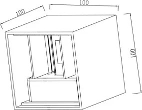 Immax 08510L - LED Venkovní nástěnné svítidlo DICE LED/6W/230V 3000K IP65