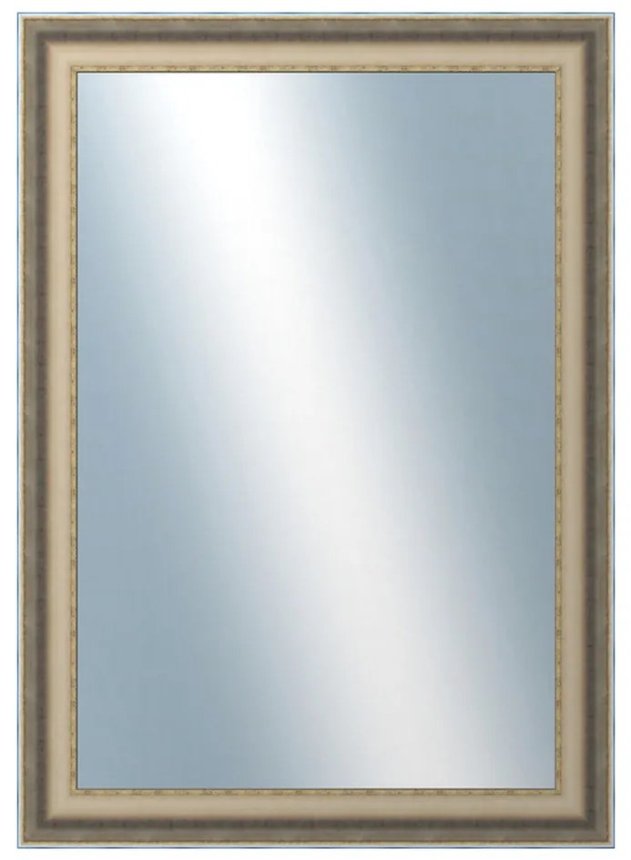 DANTIK - Zarámované zrcadlo - rozměr s rámem cca 50x70 cm z lišty DOPRODEJ|METAL AG prohlá velká (3025)