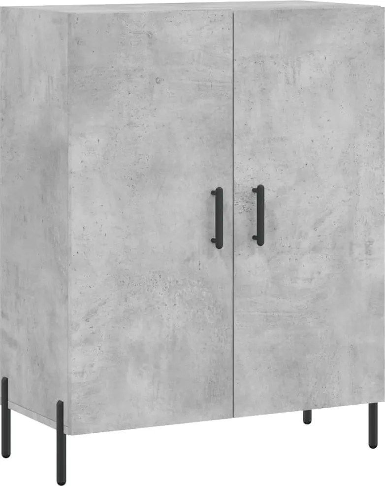 Skříň highboard betonově šedá 69,5x34x180 cm kompozitní dřevo 3198221