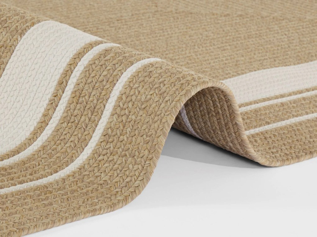 Hanse Home, Kusový koberec Braided 105556 Creme Beige – na ven i na doma, 160x230, béžová, chodba / předsíň