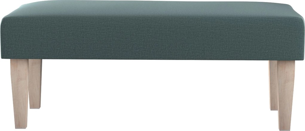 Dlouhá lavička 100x40cm barva zelená látka sametová