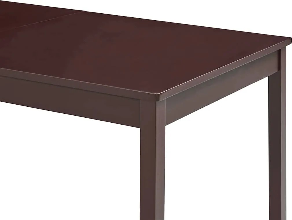 Jídelní stůl tmavě hnědý 180 x 90 x 73 cm borové dřevo 283407