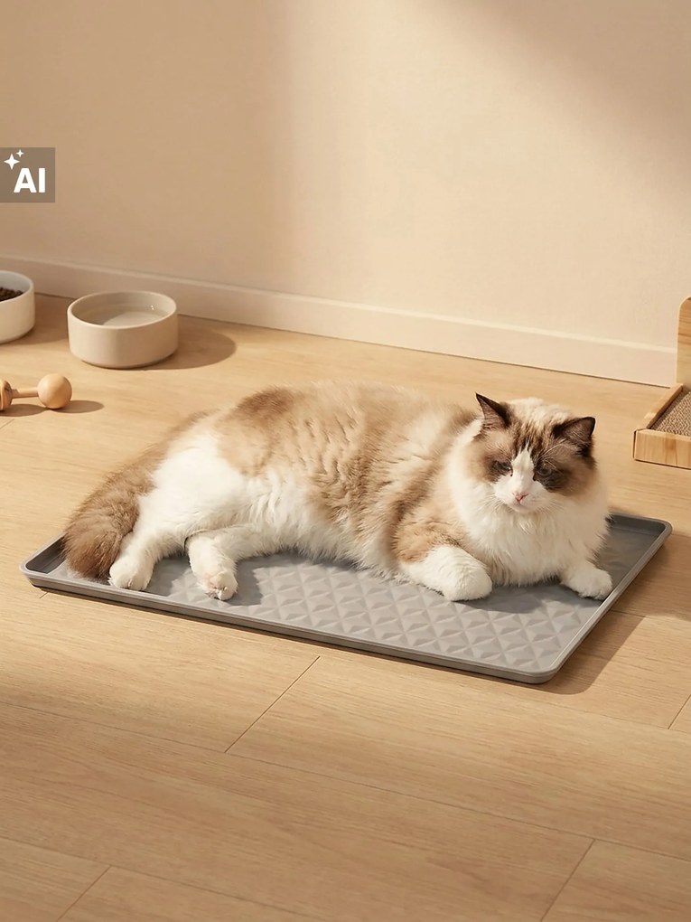 Sinsay - Silikonová podložka pro zvířata - šedá