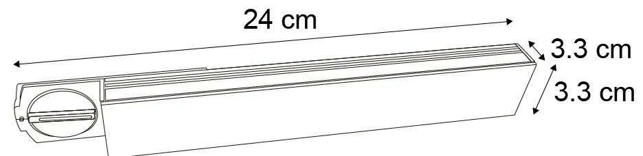 Moderní stropní svítidlo černé pro 1fázový kolejnicový systém 5W 400 lm 2700-4000K - Iconic Tsiri