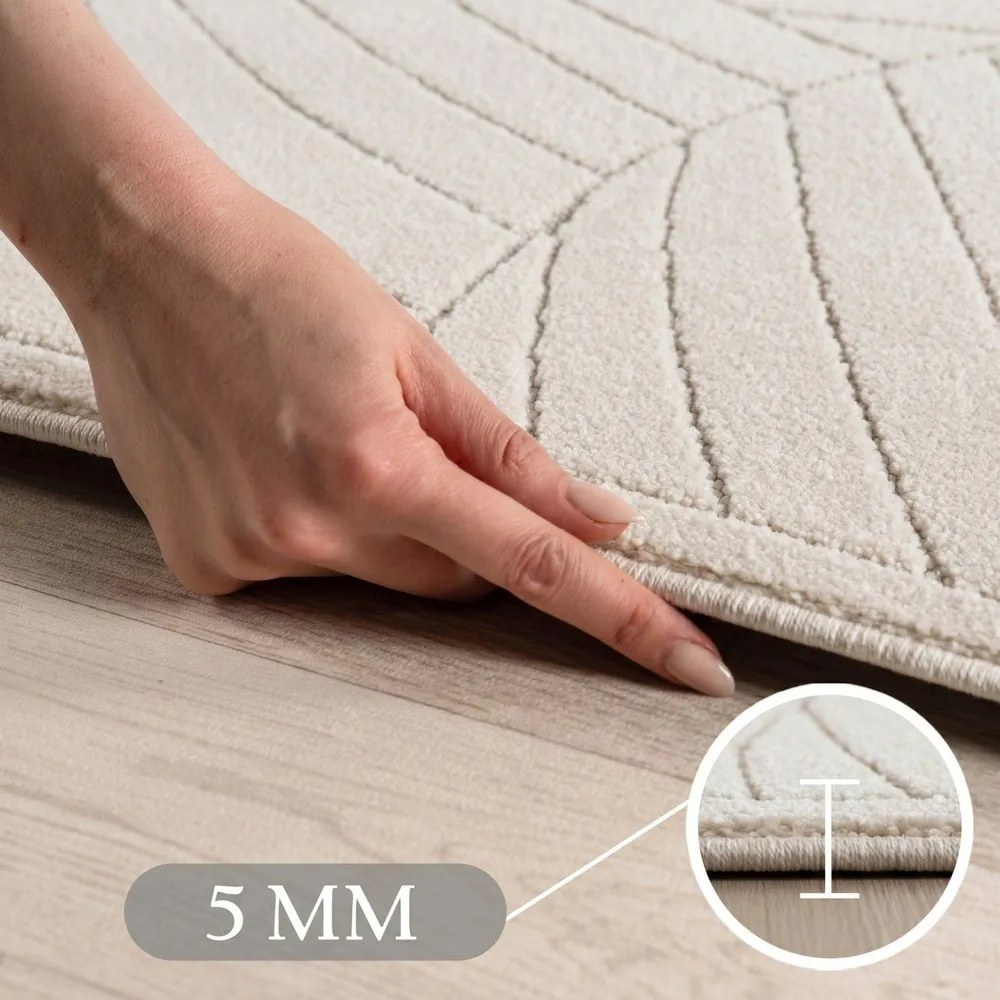 Krémový vnitřní a venkovní koberec 140x200 cm Nova 1203 – Ayyildiz Carpets