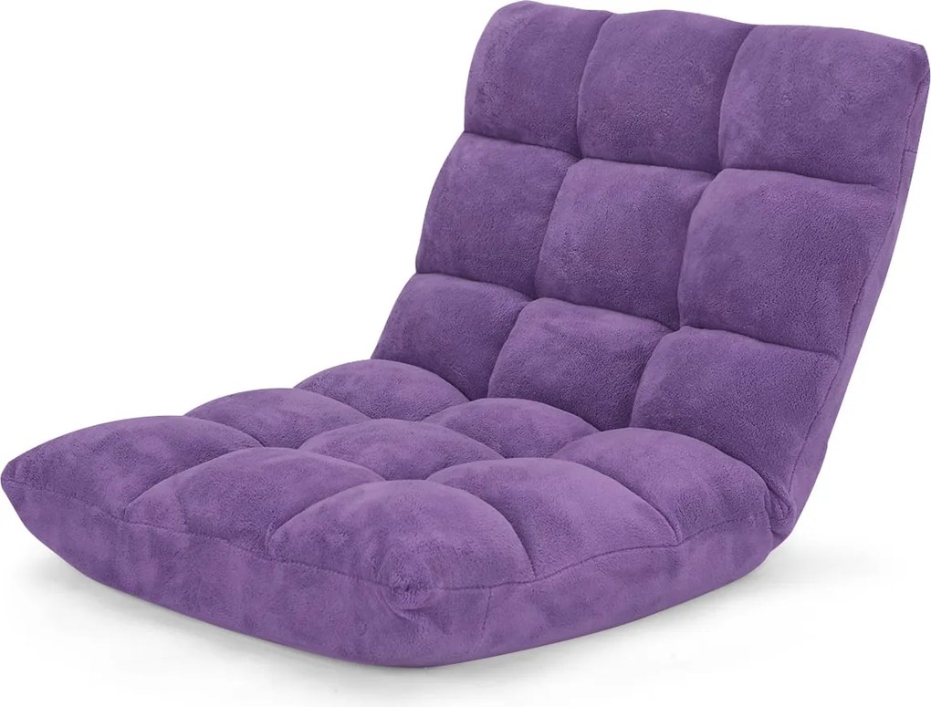 Costway Rozkládací křeslo Lazy Sofa Lazy Tatami Floor Cushion White