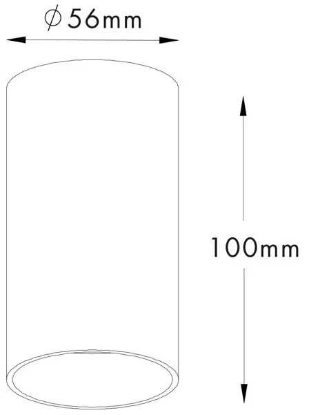 Zuma Line Stropní svítidlo TUBA ø 5,6 cm Barva: Bílá