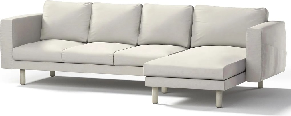 Potah na pohovku IKEA Norsborg 4-místná se šezlongem barva šedá