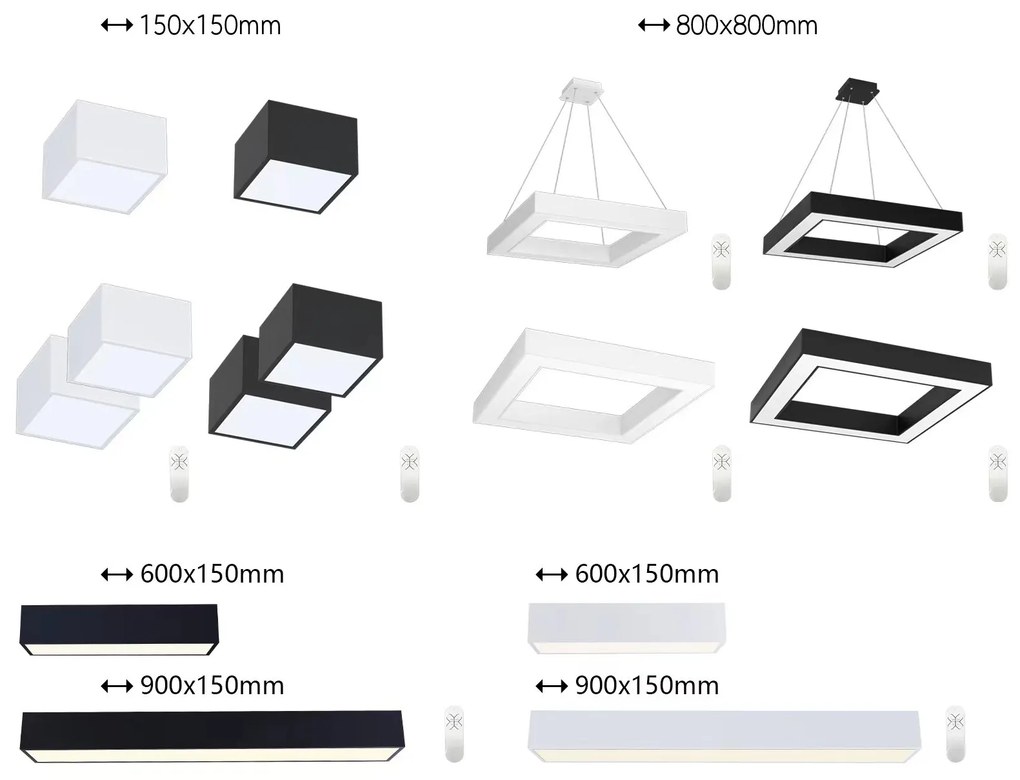 Immax NEO CANTO SLIM Smart stropní svítidlo 28x28x7cm 22W 1610lm bílé Zigbee 3.0