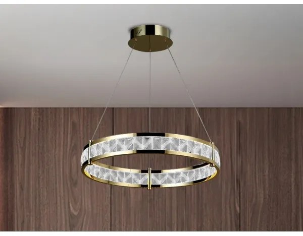 LED Stmívatelný lustr na lanku ENRIQUE LED/40W/230V 3000-6000K +dálkové ovládání