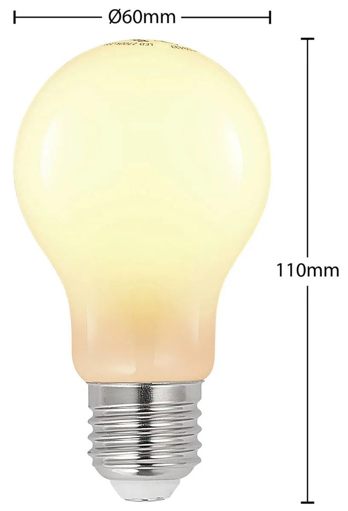 LED žárovka E27 8W 2700K stmívatelná opál sada 2ks