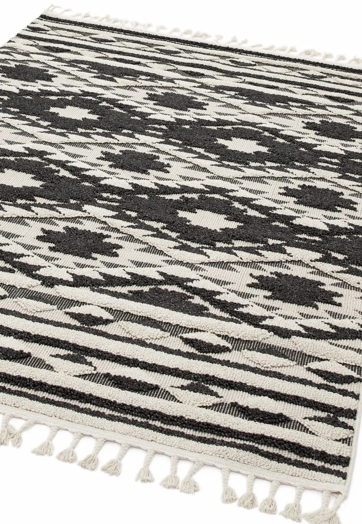 Černý koberec Lendl Black Rozměry: 80x240 cm