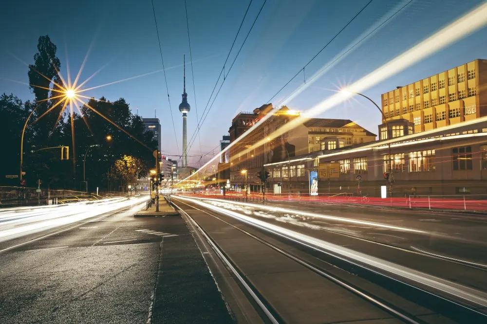 Vícedílný obraz Panoramatický Výhled Na Ulice Berlína Nedostatek Nedostatek Přírodní plátno 60x40