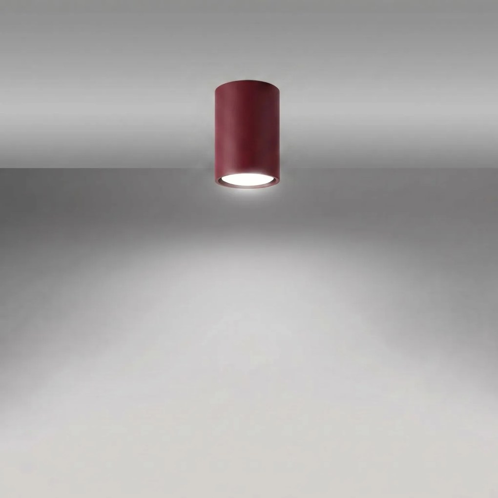Sollux Lighting Stropní svítidlo LAGOS 10 bordó
