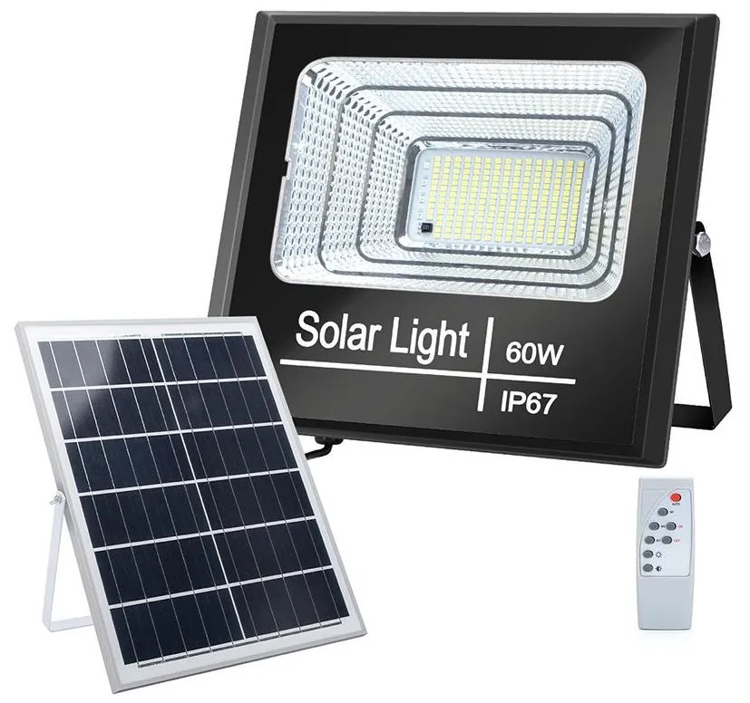 Aigostar - LED Stmívatelný solární reflektor LED/60W/3,2V IP67 + DO