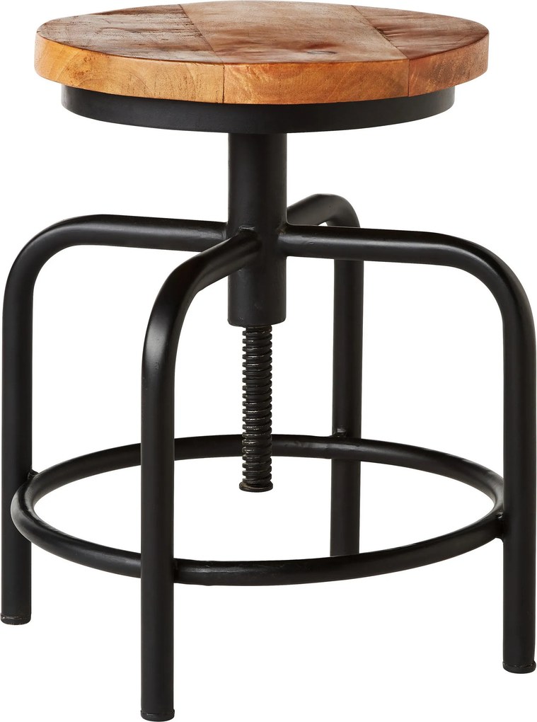XXXLutz TABURET, dřevo, kov, 36/49/36 cm Ambia Home - Taburety - 000377005901