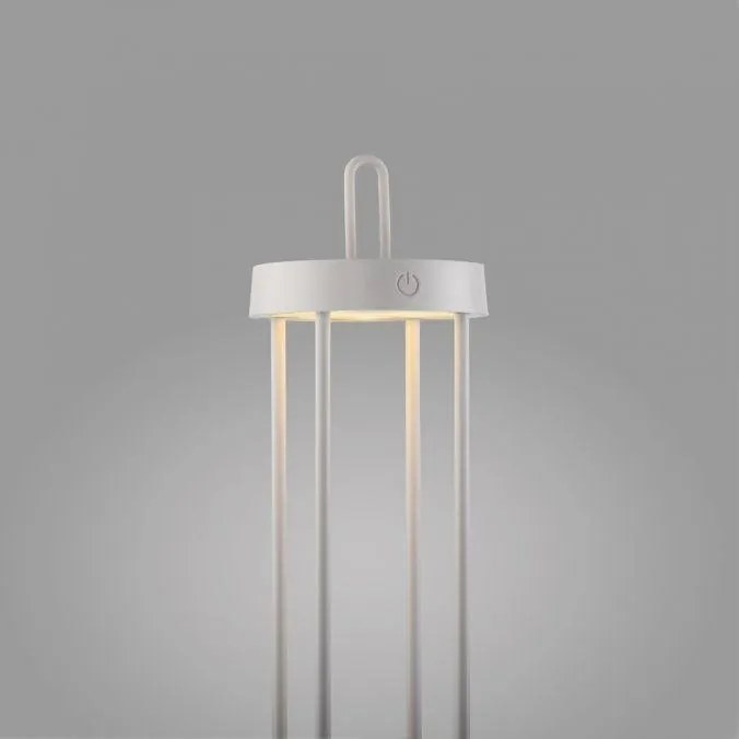LD 19301-16 ANSELM LED stolní lampa na baterie bílá 50cm dotykový stmívač IP44 zahradní svítidlo 2700K - JUST LIGHT
