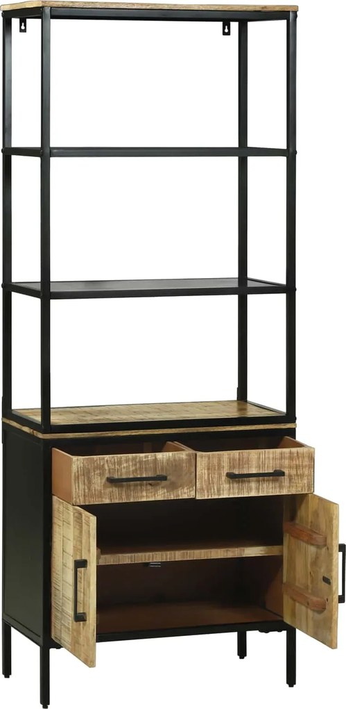 Vysoký bufet Hnědá 70 x 35 x 180 cm Masivní mangové dřevo 3310125