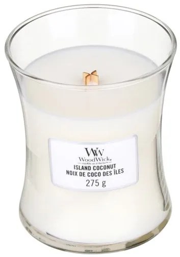 WoodWick Svíčka Island Coconut váza střední, 275 g