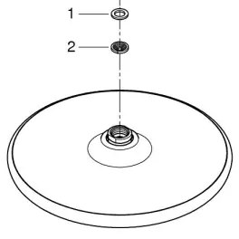 GROHE 26815000 - Hlavová sprcha VITALIO START pr. 250 mm lesklý chrom