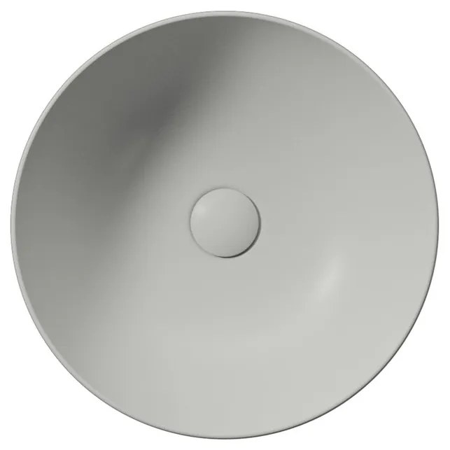 Sapho PURA keramické umyvadlo na desku, průměr 42 cm, cenere mat, 885117