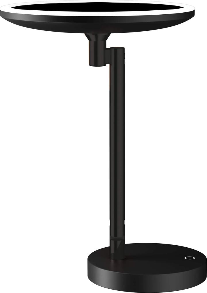 Deante Silia příslušenství, volně stojící kosmetické LED zrcátko na rameni, zvětšení (3x), černá matná, ADI_N812