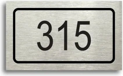 ACCEPT Číslo na dveře - typ 05 (50x30mm) - bílá tabulka - barevný tisk