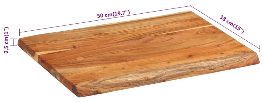 Prkénko na krájení 50 x 38 x 2,5 cm masivní akáciové dřevo,  356972