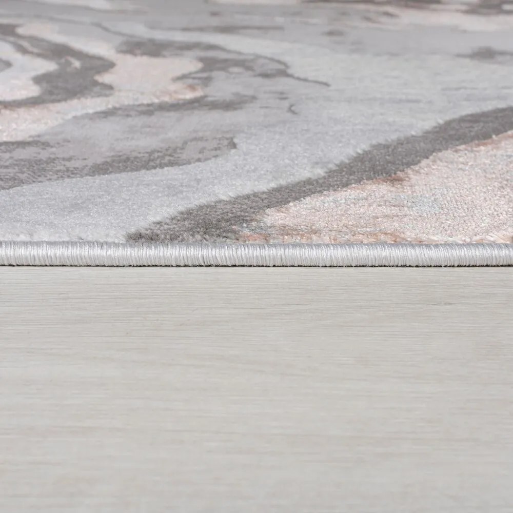Flair Rugs, Běhoun Eris Marbled Blush, 80x300, růžová, chodba / předsíň