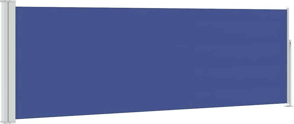 vidaXL Zatahovací boční markýza/zástěna na terasu 100 x 314 cm [48375] Barva: Modrá