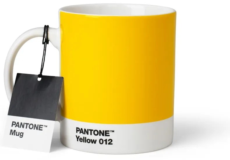Žlutý keramický hrnek 375 ml Yellow 012 – Pantone