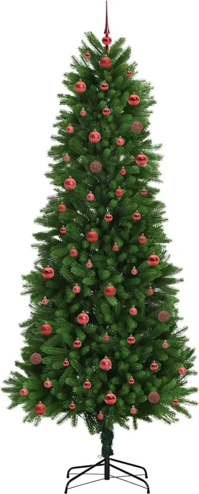 Vánoční stromeček s 300 LED diodami s stojanem Zelená 240 cm PE 3396349