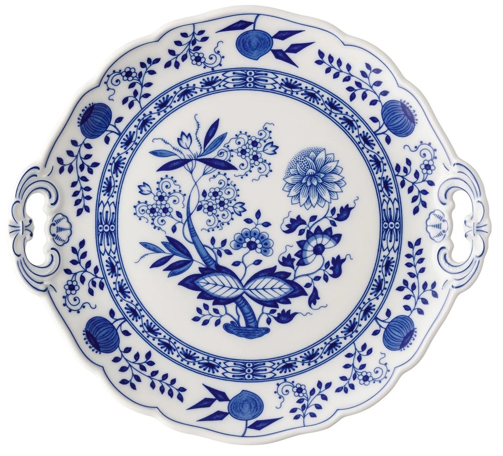 Hutschenreuther Servírovací talíř na zákusky kulatý 27 cm Blue Onion