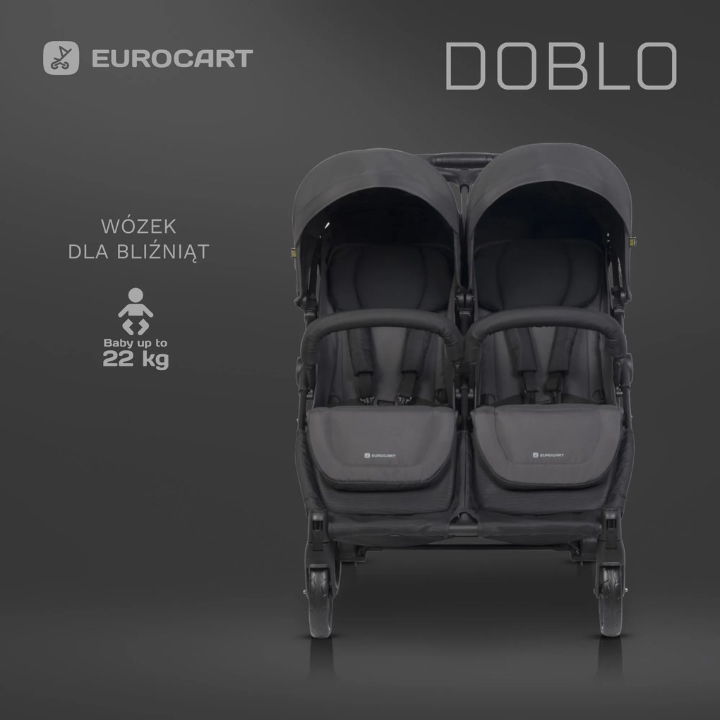 Sourozenecký kočárek Euro-Cart Doblo Iron