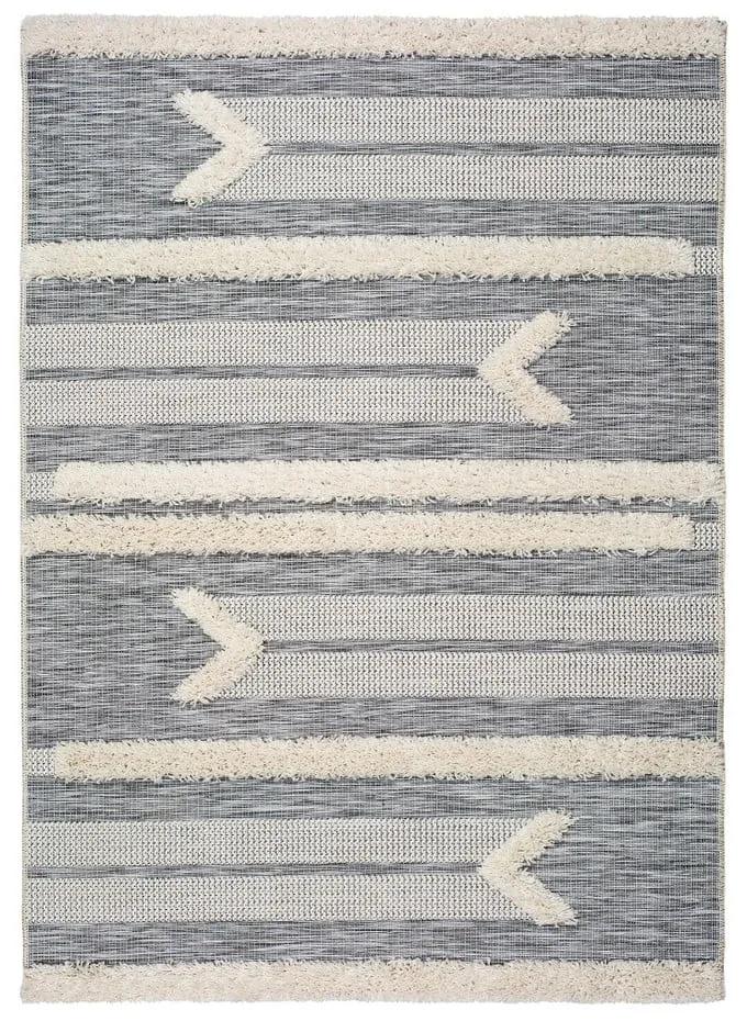 Bílo-šedý koberec Universal Cheroky Line, 55 x 110 cm | BIANO