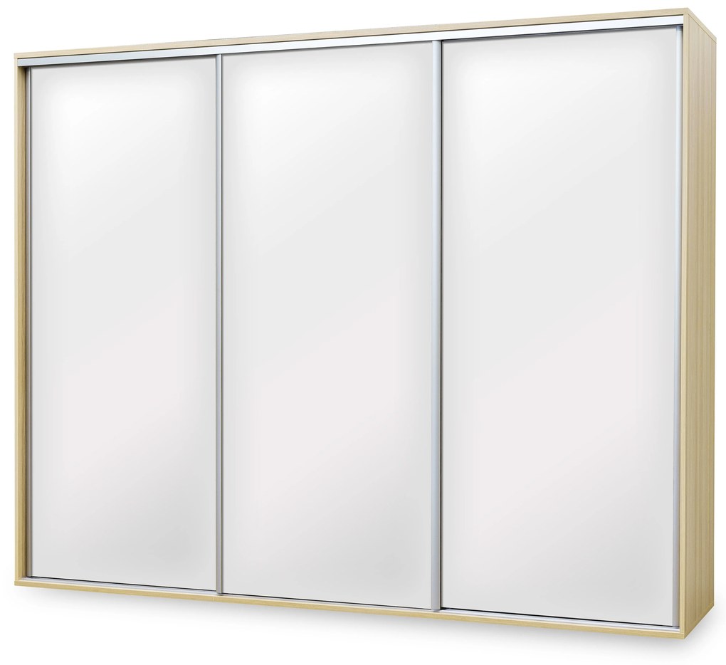 Nábytek Mikulík Skříň FLEXI 3 - 3x zrcadlo ROZMĚR: (š/v/h) 240 x 220 x 65 cm
