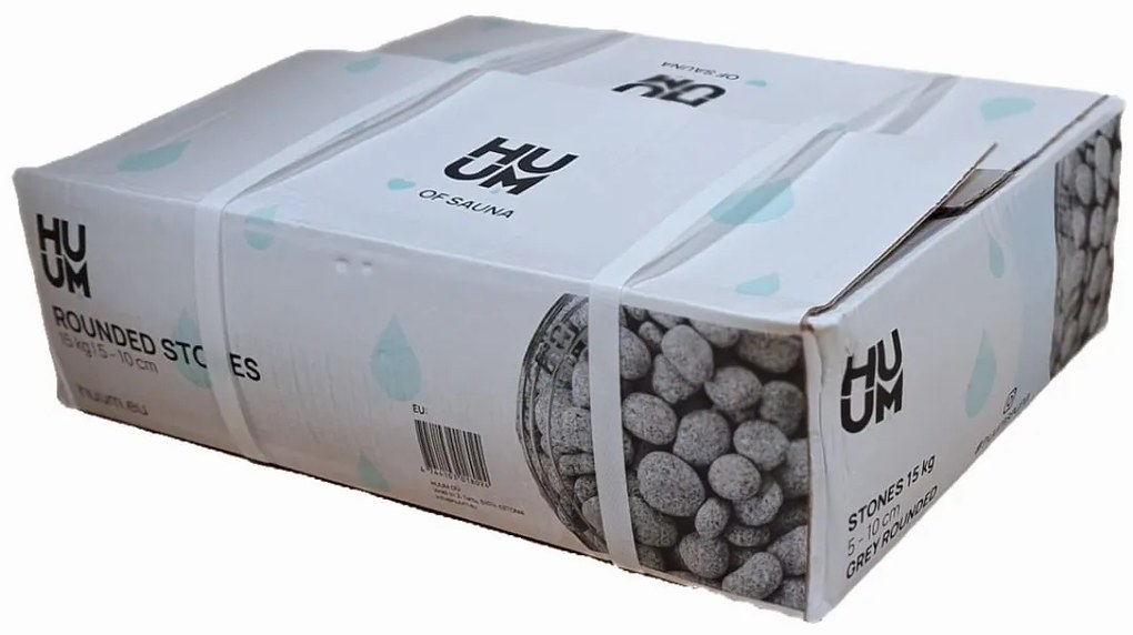 Saunové kameny HUUM 15 kg (zaoblené, 5–10 cm)