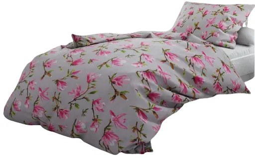 Povlečení bavlněné Magnolia TiaHome - 1x Polštář 90x70cm, 1x Přikrývka 140x200cm