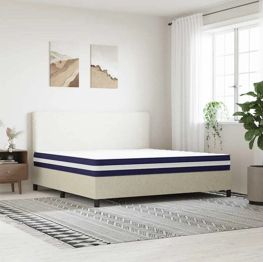 vidaXL Taštičková pružinová matrace středně tvrdá 200 x 200 cm [3206424]