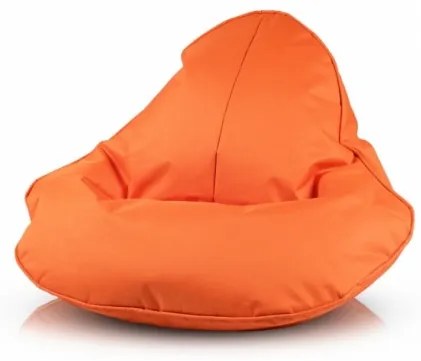 Ecopuf Sedací vak ECOPUF - FROG - polyester NC9 - Oranžová