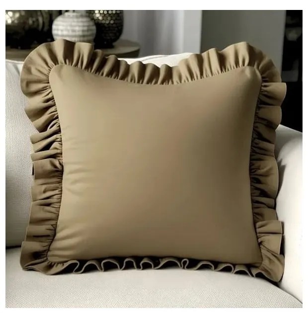 Povlak na polštář s příměsí bavlny 40x40 cm Ruffled – Mila Home