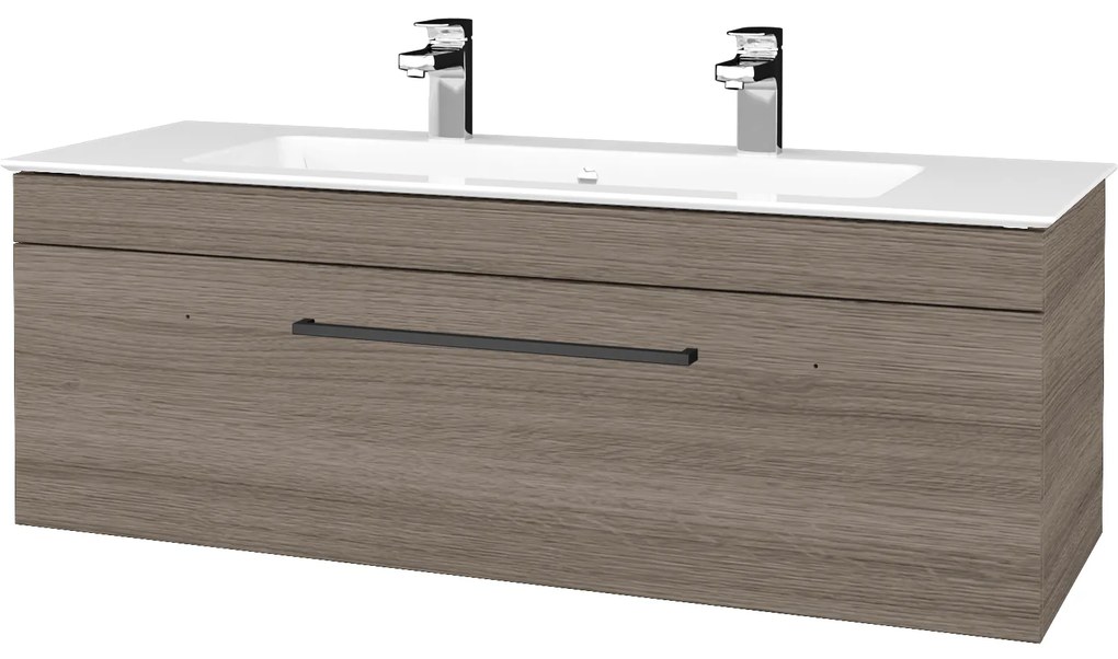 Dřevojas Koupelnová skříň ASTON SZZ 120 Varianta: N01 Bílá lesk / Úchytka T01 / D20 Galaxy