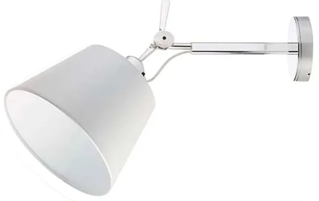 Artemide 1184010A+0781050A Tolomeo parete diffusore 24, nástěnné designové svítidlo s vypínačem a satin stínítkem, 1x70W, prům. 24cm
