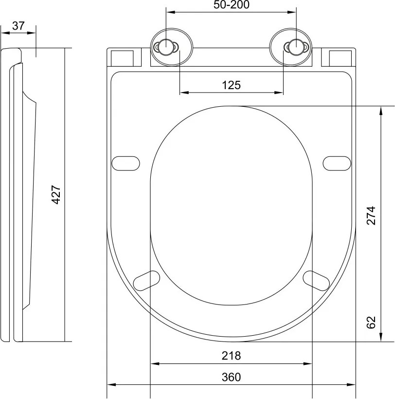 Mereo WC kombi 395 x 840 x 620 mm Smart Flush Rimless spodní/zadní odpad vč. sedátka bílá VSD91T1