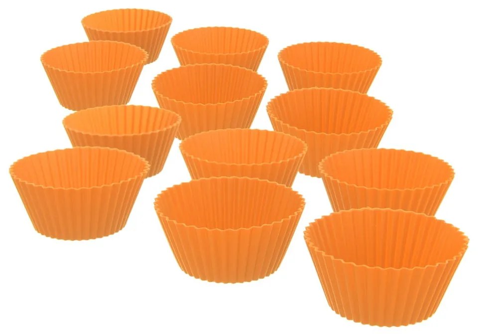 Silikonové formy na pečení muffinů v sadě 12 ks ø 5,5 cm – Orion
