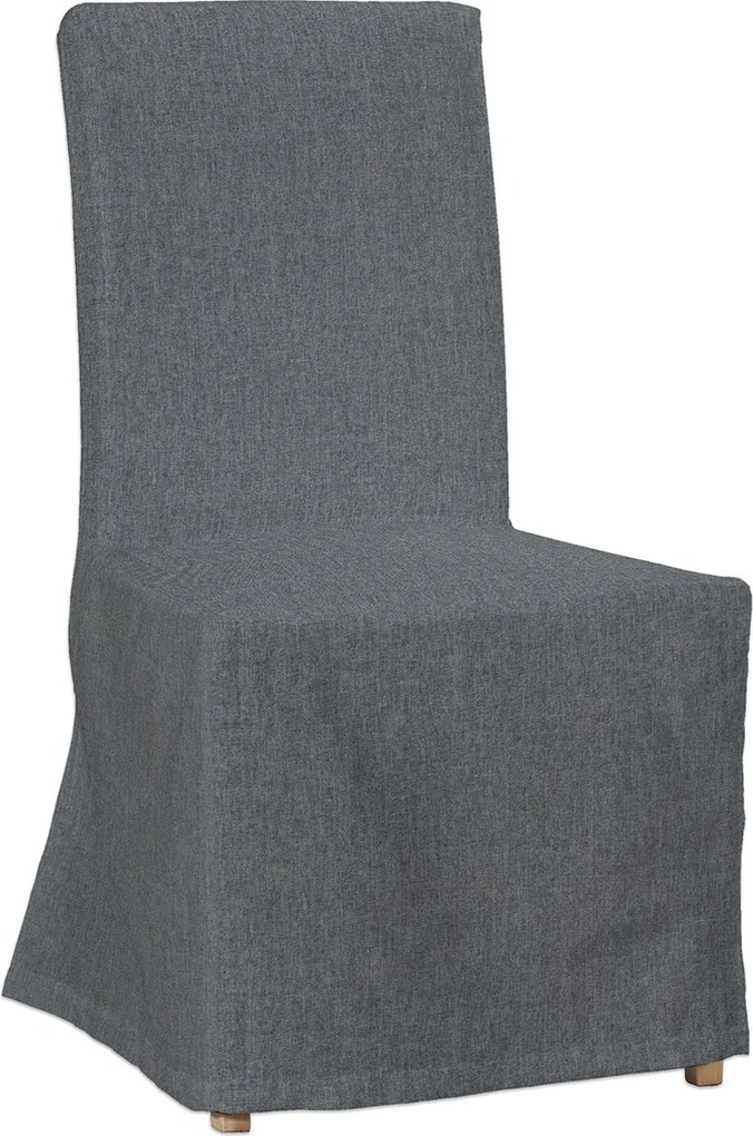 Potah na židli IKEA Henriksdal, dlouhý barva šedá látka pletený vzor