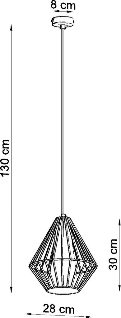 Sollux Lighting Závěsné svítidlo DEMI černé