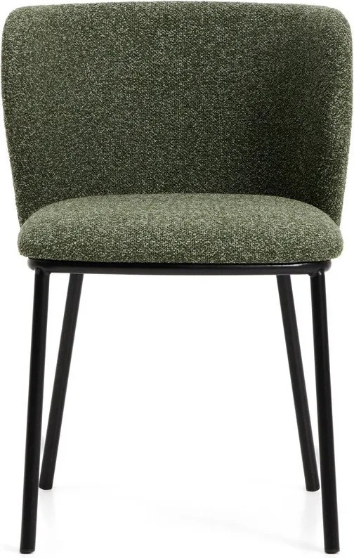 Zelené čalouněné jídelní křeslo Ciselia – Kave Home